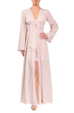 EVERYDAY RITUAL Diana Long Robe - Wheat