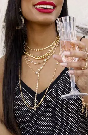 Ettika Crystal Chain Necklace