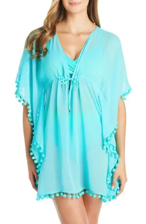 BLEU BY ROD BEATTIE Bleu By Rod Beattie Gypset Pompom Caftan Belize
