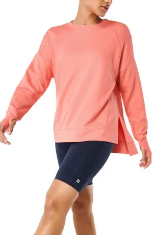 Sweaty Betty After Class Sweatshirt Blush Pink