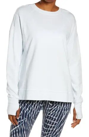 Sweaty Betty After Class Sweatshirt Echo Blue