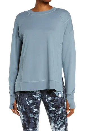 Sweaty Betty After Class Sweatshirt Steel Blue