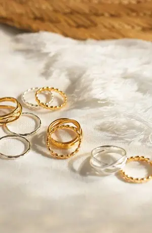 Monica Vinader Nura Teardrop Eternity Ring - Silver