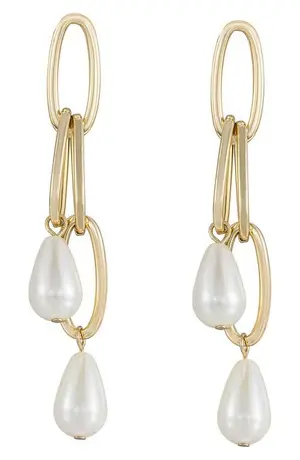 ETTIKA Ettika Freshwater Pearl Earrings