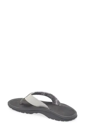 Olukai Ohana Flip Flop - Ash/black