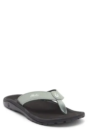 Olukai Ohana Flip Flop - Seagreen/black