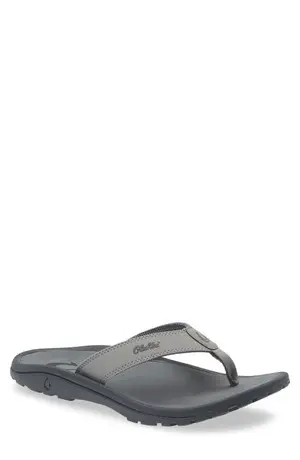 Olukai Ohana Flip Flop - Sharkskin/dk Shadow