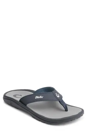 Olukai OluKai Ohana Flip Flop Trench Blue/charcoal