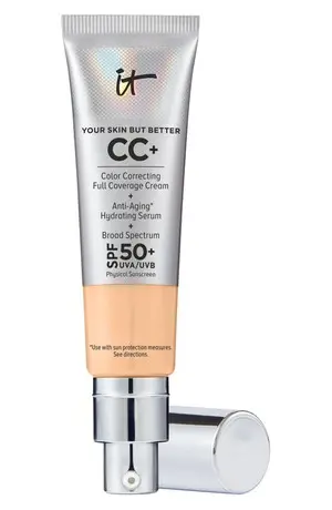 IT COSMETICS Cc+ Color Correcting Full Coverage Cream Spf 50+ Light Medium Warm