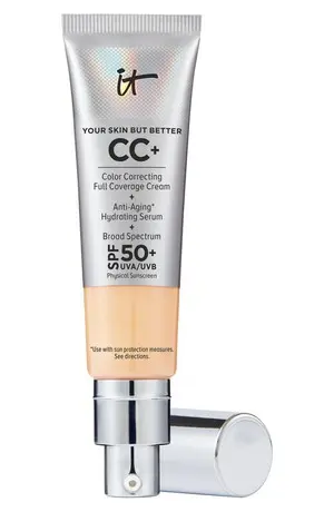 IT COSMETICS Cc+ Color Correcting Full Coverage Cream Spf 50+ Light Medium