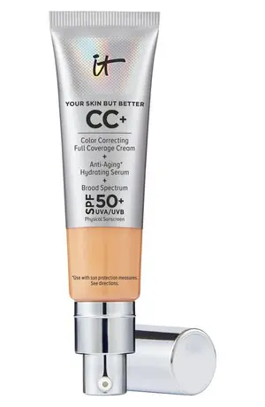 IT COSMETICS Cc+ Color Correcting Full Coverage Cream Spf 50+ Medium Tan