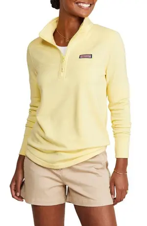 Vineyard Vines Vineyard Vines Dreamcloth Relaxed Half Zip Sweatshirt Sunny