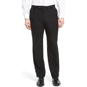 Berle Black Pleated Trousers