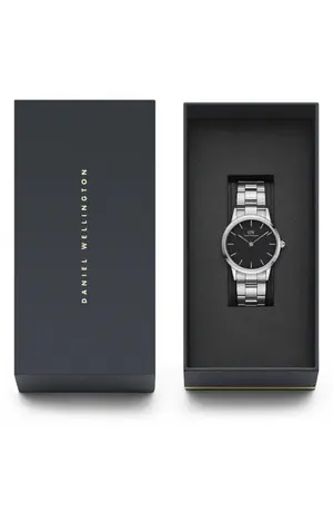 DANIEL WELLINGTON Iconic Bracelet Watch - Black/silver