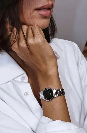 DANIEL WELLINGTON Iconic Bracelet Watch - Black/silver