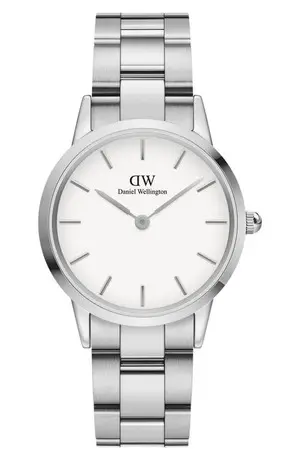 DANIEL WELLINGTON Daniel Wellington Iconic Bracelet Watch Eggshell White/ Silver