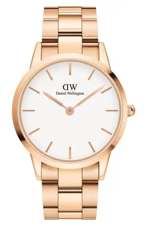 DANIEL WELLINGTON Daniel Wellington Iconic Bracelet Watch Rose Gold/eggshell