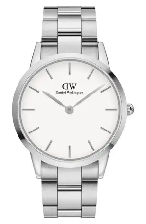 DANIEL WELLINGTON Daniel Wellington Iconic Bracelet Watch Silver/ Eggshell