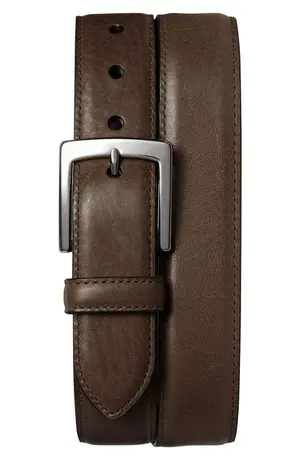 Shinola Bedrock Leather Belt - Darkbrown