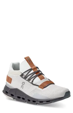 On On Cloudnova Lace-Up Sneakers White/ Tan