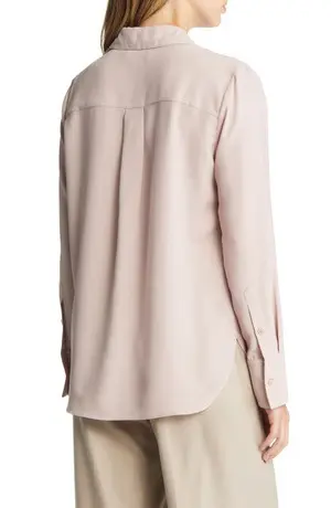 Nordstrom Popover Blouse With High/low Hem