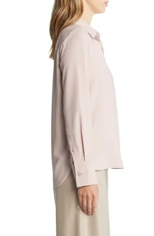 Nordstrom Popover Blouse With High/low Hem