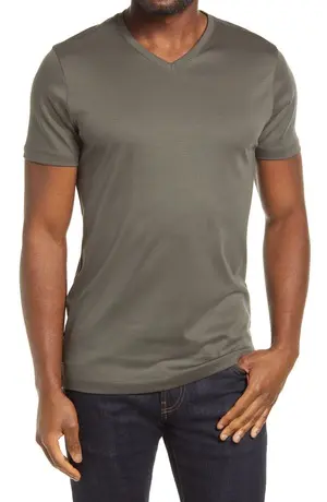Robert Barakett Georgia Regular Fit V-neck T-shirt Beluga