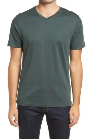 Robert Barakett Georgia Regular Fit V-neck T-shirt Deep Green