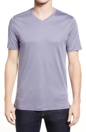 Robert Barakett Georgia Regular Fit V-neck T-shirt Lavender Haze