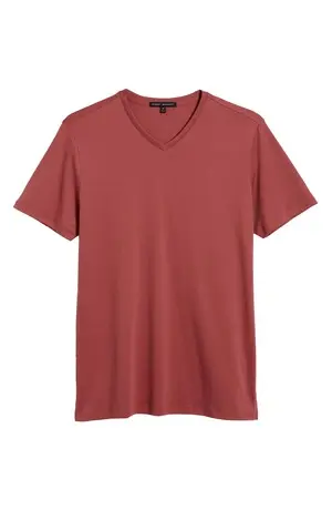 Robert Barakett Georgia Regular Fit V-neck T-shirt Light Rouge