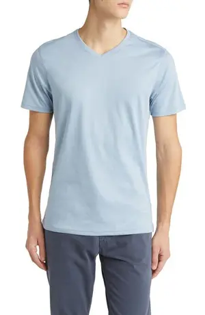 Robert Barakett Georgia Regular Fit V-neck T-shirt Pale Blue
