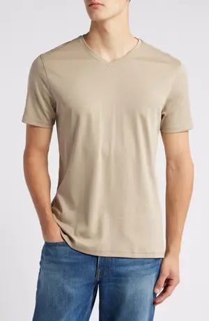 Robert Barakett Georgia Regular Fit V-neck T-shirt Twine