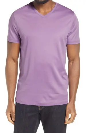 Robert Barakett Georgia Regular Fit V-neck T-shirt Wild Tulip