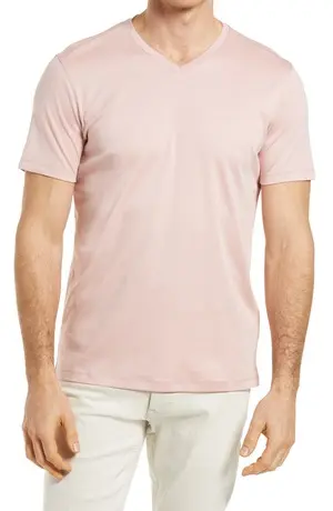 Robert Barakett Georgia Regular Fit V-neck T-shirt Woodrose