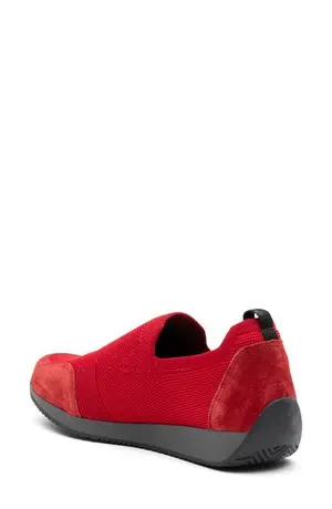 ARA Lilith Knit Slip-on Sneakers - Red
