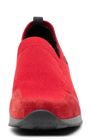 ARA Lilith Knit Slip-on Sneakers - Red