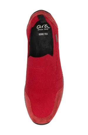 ARA Lilith Knit Slip-on Sneakers - Red