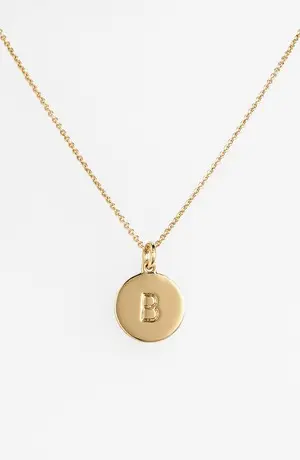 Kate Spade New York Kate Spade New York Initial Pendant Necklace B- Gold