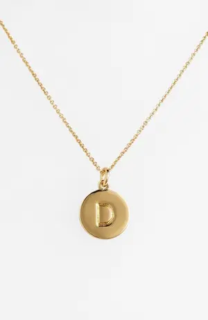 Kate Spade New York Kate Spade New York Initial Pendant Necklace D- Gold
