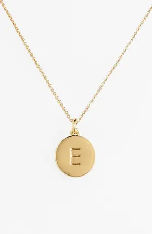 Kate Spade New York Kate Spade New York Initial Pendant Necklace E- Gold