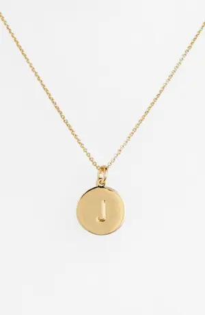 Kate Spade New York Kate Spade New York Initial Pendant Necklace J- Gold