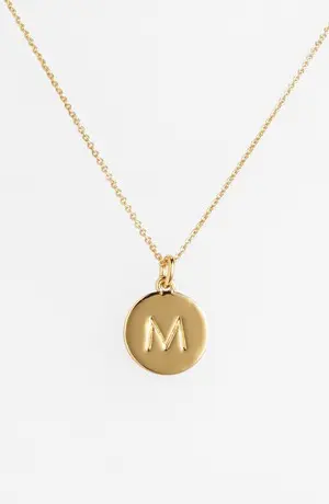 Kate Spade New York Kate Spade New York Initial Pendant Necklace M- Gold