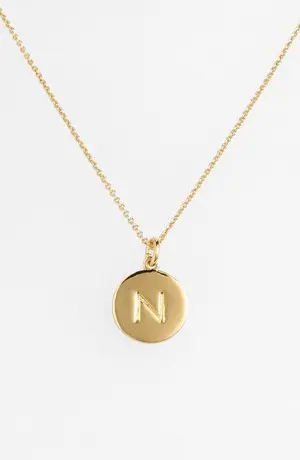 Kate Spade New York Kate Spade New York Initial Pendant Necklace N- Gold