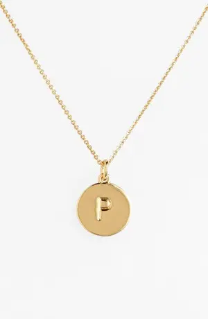 Kate Spade New York Kate Spade New York Initial Pendant Necklace P- Gold