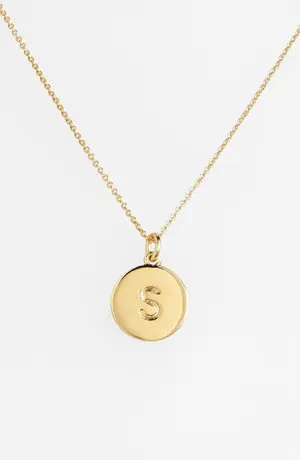 Kate Spade New York Kate Spade New York Initial Pendant Necklace S- Gold