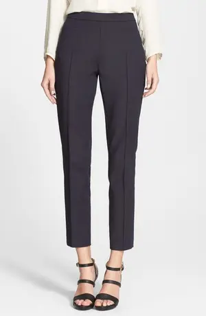 Akris Franca Techno Cotton Blend Trousers - Deep Navy