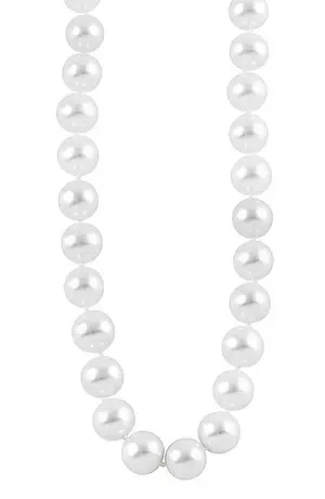 Lagos Luna Pearl Necklace - Silver