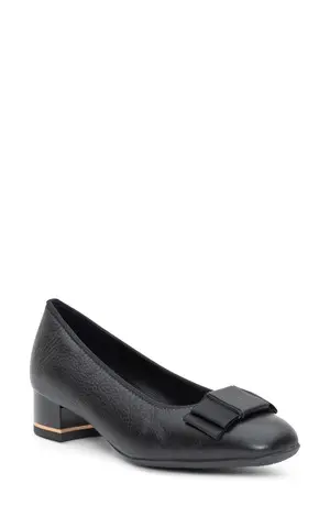 ARA Ara Garnet Suede Pump Black Leather