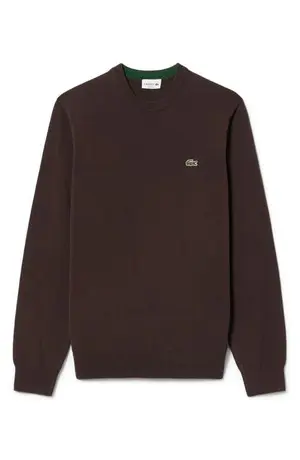Lacoste Cotton Jersey Crewneck Sweater - Buffalo