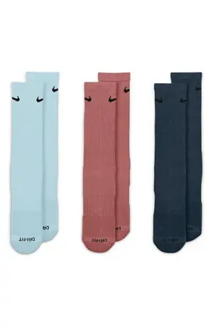 Nike Nike Everyday Plus Cushion Crew Training Socks - 3 Pack Multi-color